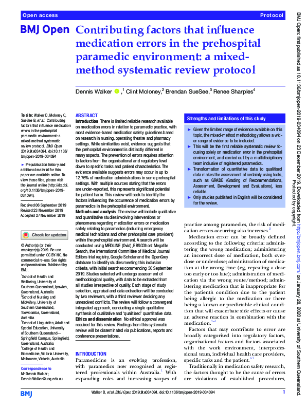 (PDF) Contributing factors that influence medication errors in the ...