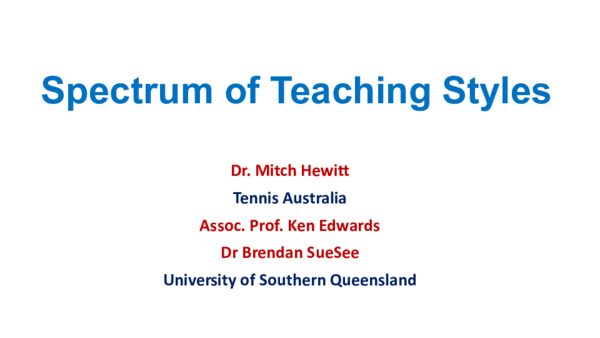 (PPT) Spectrum of teaching styles