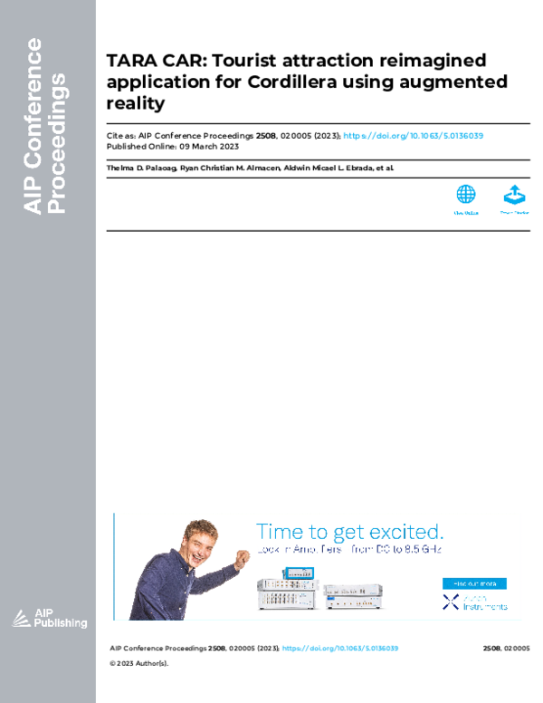 (PDF) TARA CAR: Tourist attraction reimagined application for ...