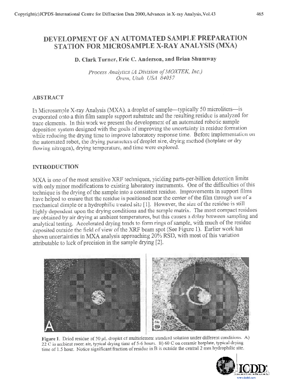 (PDF) Development of an Automated Sample Preparation Station for ...