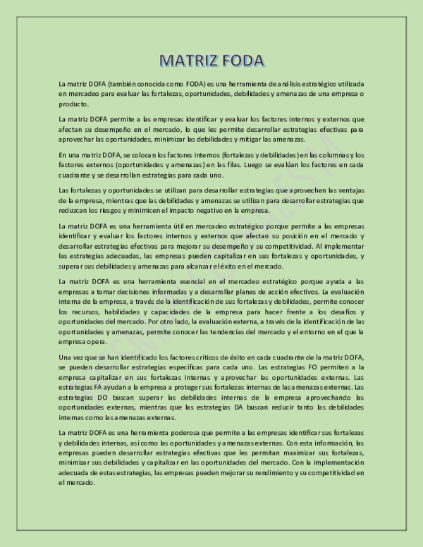 (PDF) ESTRATEGIAS FO FA DO DA DOFA CRUZADA