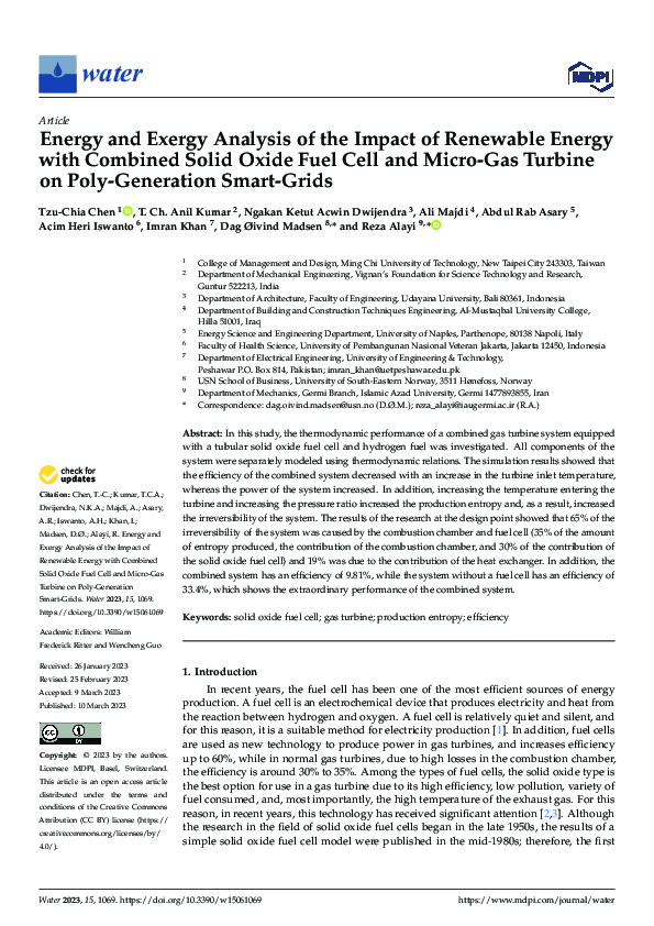 (PDF) Energy and Exergy Analysis of the Impact of Renewable Energy with ...