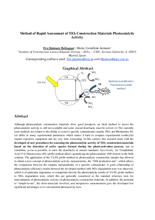 (PDF) Method of rapid assessment of TiO2 construction materials ...