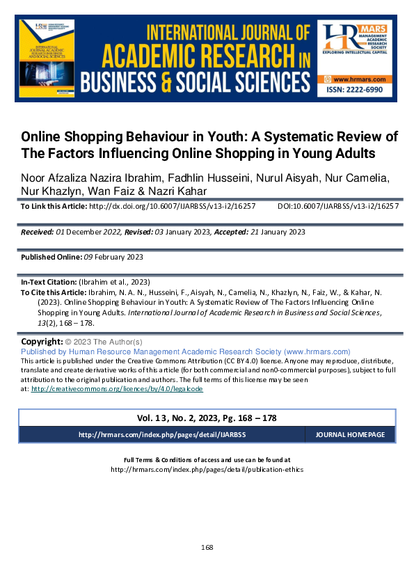 (PDF) Online Shopping Behaviour in Youth: A Systematic Review of The ...