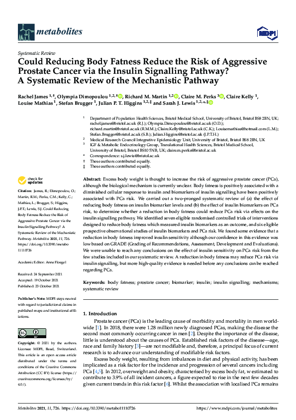 (PDF) Could Reducing Body Fatness Reduce the Risk of Aggressive ...