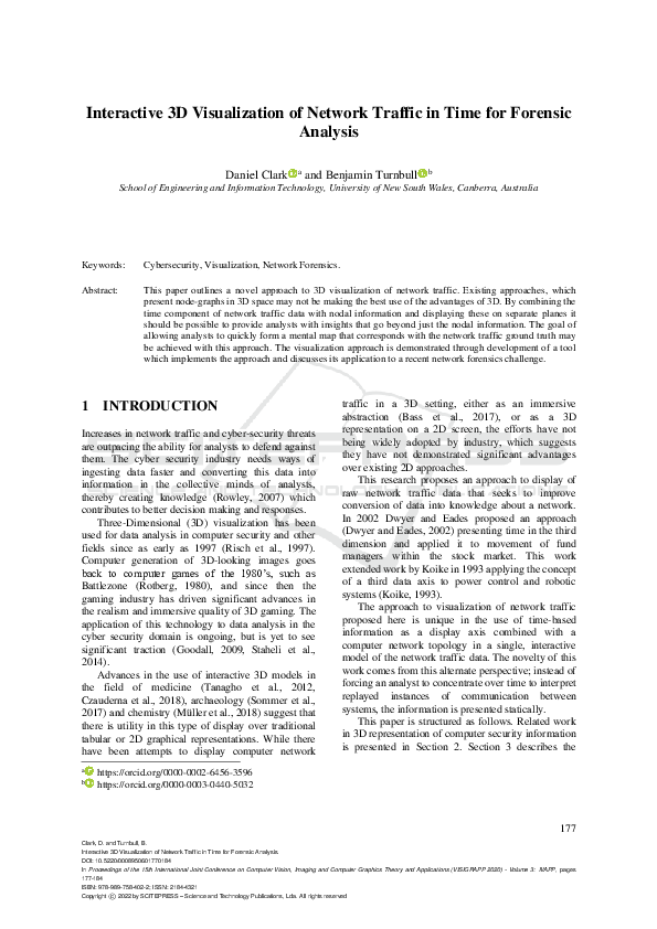 (PDF) Interactive 3D Visualization of Network Traffic in Time for Forensic Analysis