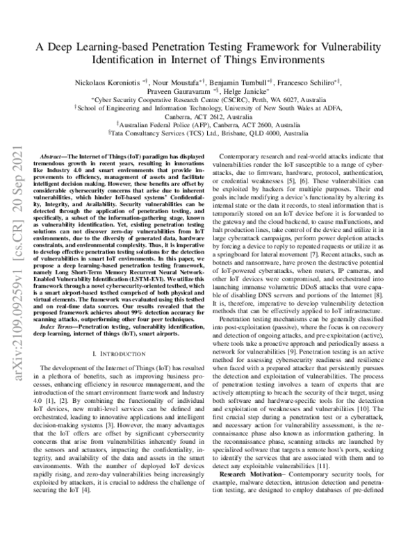 (PDF) A Deep Learning-based Penetration Testing Framework for ...