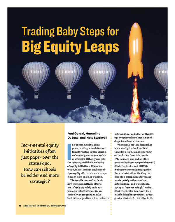(PDF) Trading Baby Steps for Big Equity Leaps