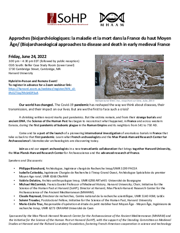 (PDF) Approches (bio)archéologiques: la maladie et la mort dans la ...
