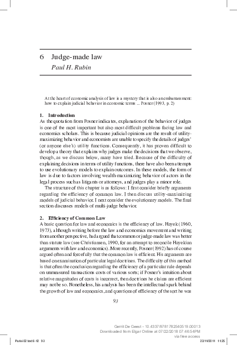 (PDF) Judge-made law