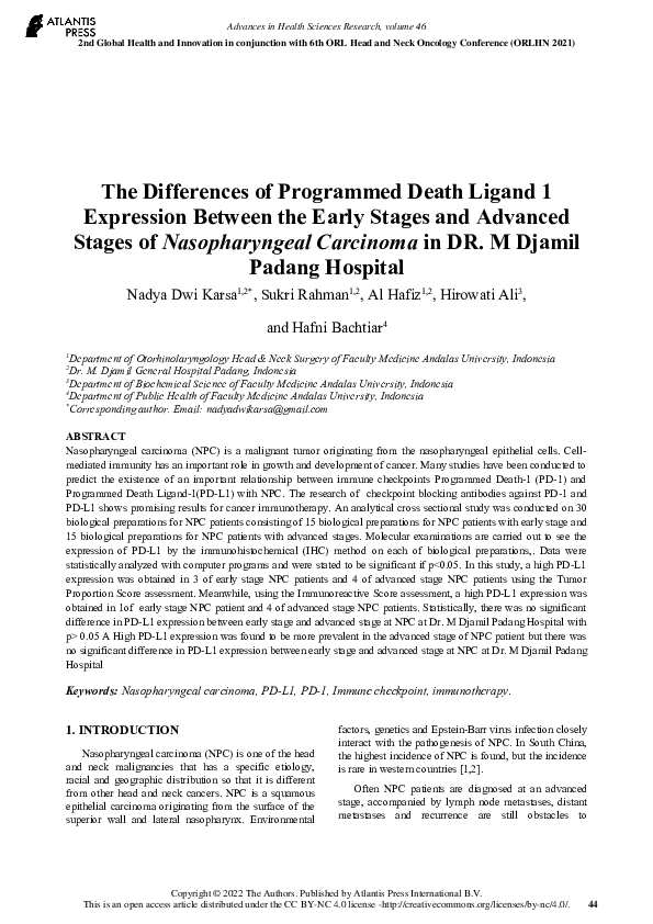 (PDF) The Differences of Programmed Death Ligand 1 Expression Between ...
