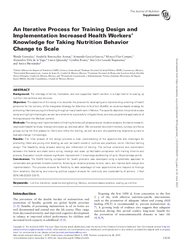 (PDF) An Iterative Process for Training Design and Implementation ...