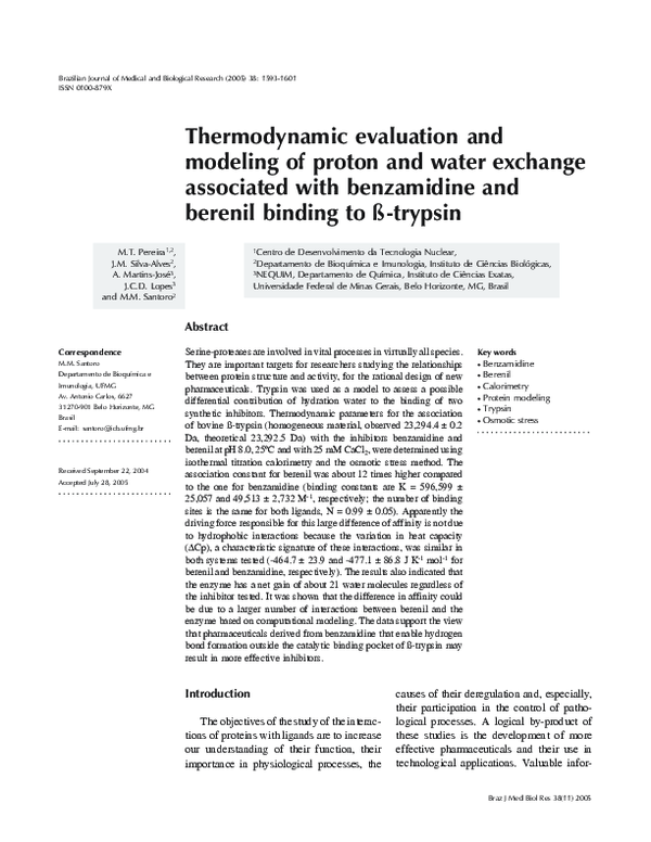 (PDF) Thermodynamic evaluation and modeling of proton and water ...