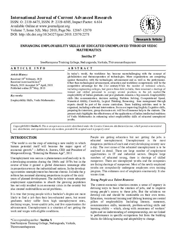 (PDF) International Journal of Current Advanced Research (PDF) International Journal of Current Advanced Research
