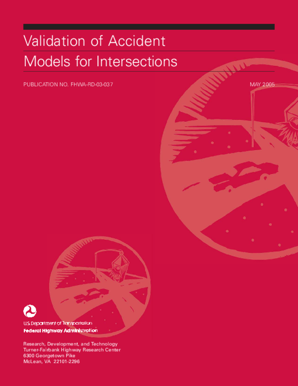 Pdf Validation Of Accident Models For Intersections