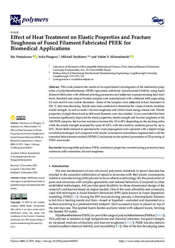 (PDF) Effect of Heat Treatment on Elastic Properties and Fracture ...