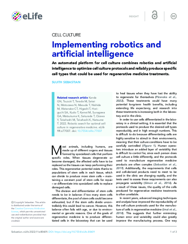 (PDF) Implementing robotics and artificial intelligence | Sujith ... (PDF) Implementing robotics and artificial intelligence | Sujith ...