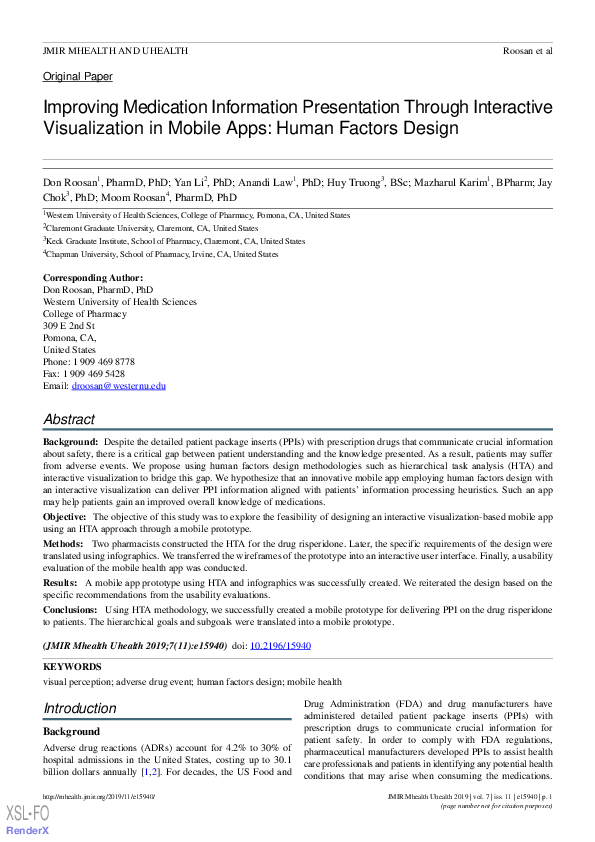 (PDF) Visualizing medication information using hierarchical task ...
