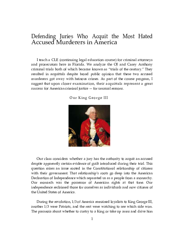 (PDF) Defending Juries Who Acquit the Most Hat