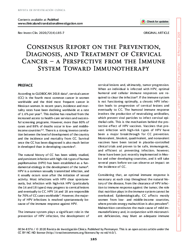 (PDF) Consensus Report on the Prevention, Diagnosis, and Treatment of ...