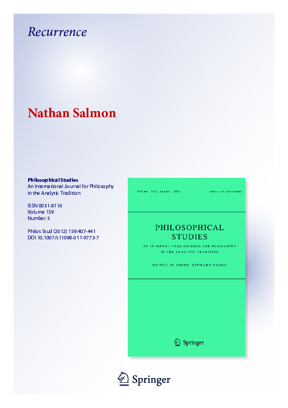 (PDF) Recurrence again