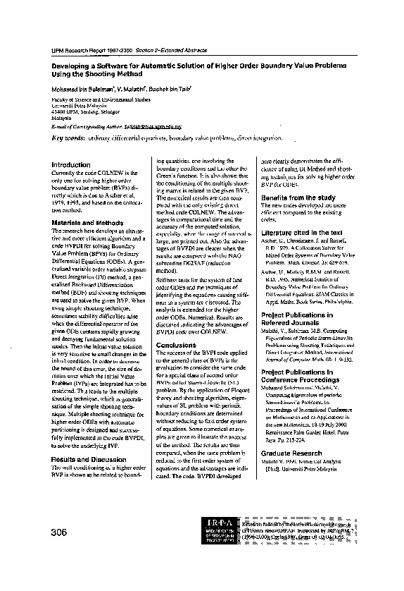 Pdf Developing A Software For Automatic Solution Of Higher Order Boundary Value Problems Using