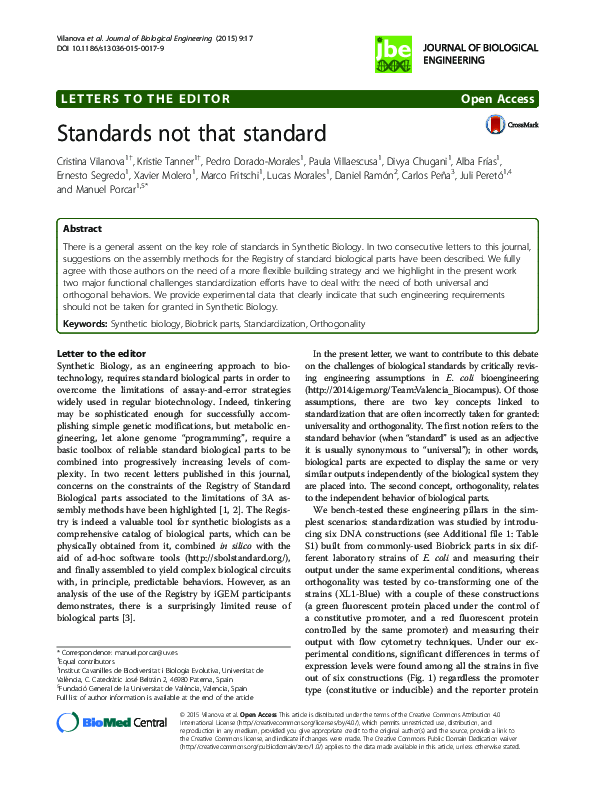 (PDF) Standards not that standard