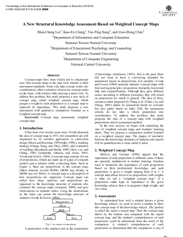 (PDF) A new structural knowledge assessment based on weighted concept maps