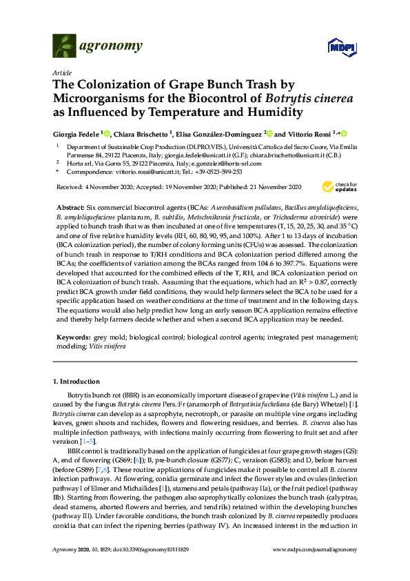 (PDF) The Colonization of Grape Bunch Trash by Microorganisms for the Biocontrol of Botrytis ...