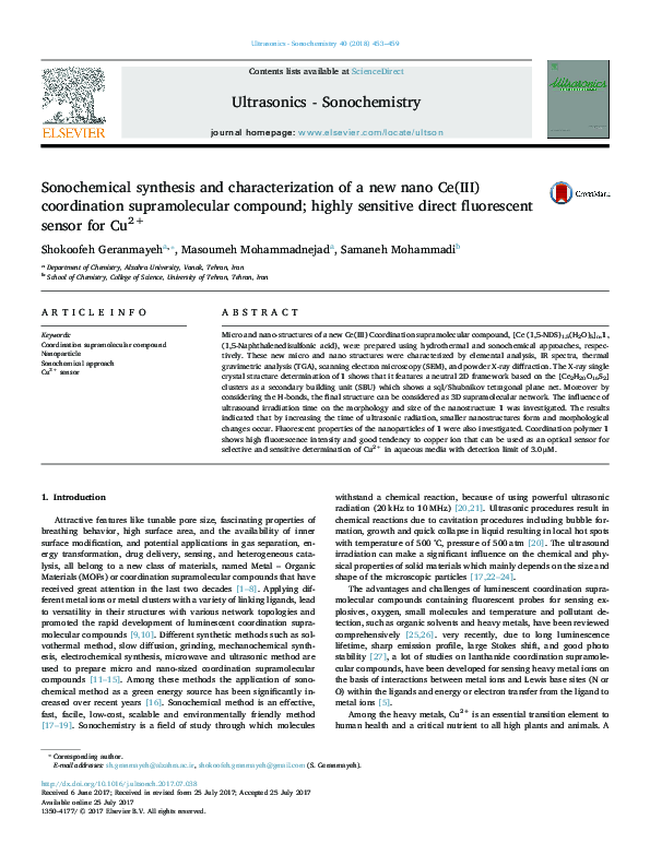 (PDF) Sonochemical synthesis and characterization of Cl-doped TiO2 and ...
