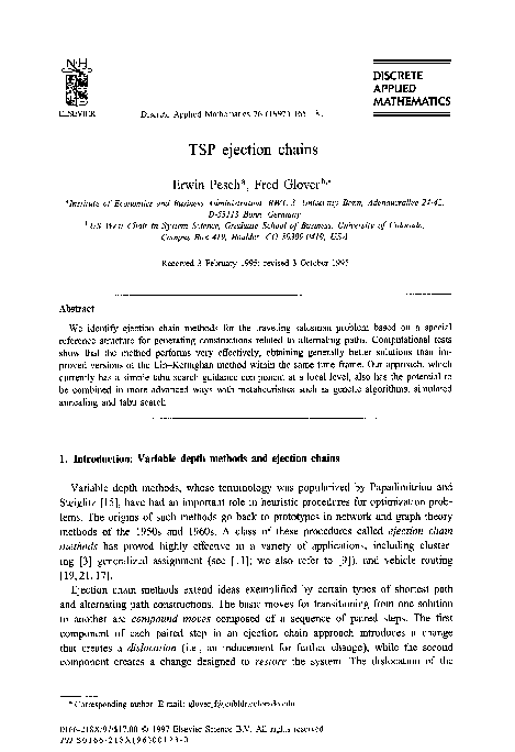 (PDF) TSP ejection chains
