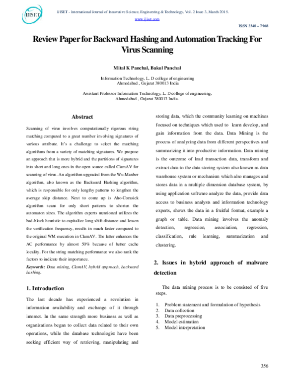 (PDF) Review Paper for Backward Hashing and Automation Tracking For ...