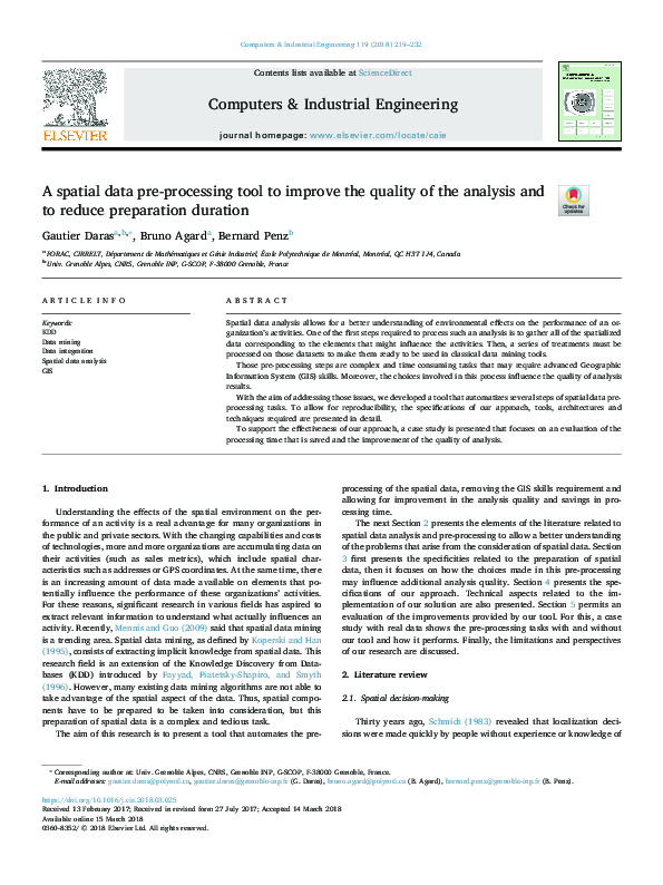 (PDF) A spatial data pre-processing tool to improve the quality of the analysis and to reduce ...
