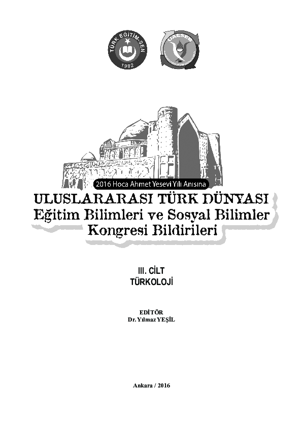 (PDF) Sir Gerard Clauson’un “Türk Runik Alfabesinin Kökeni” Adlı ...