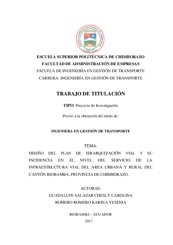 Pdf Jerarquia Vial Riobamba 9592