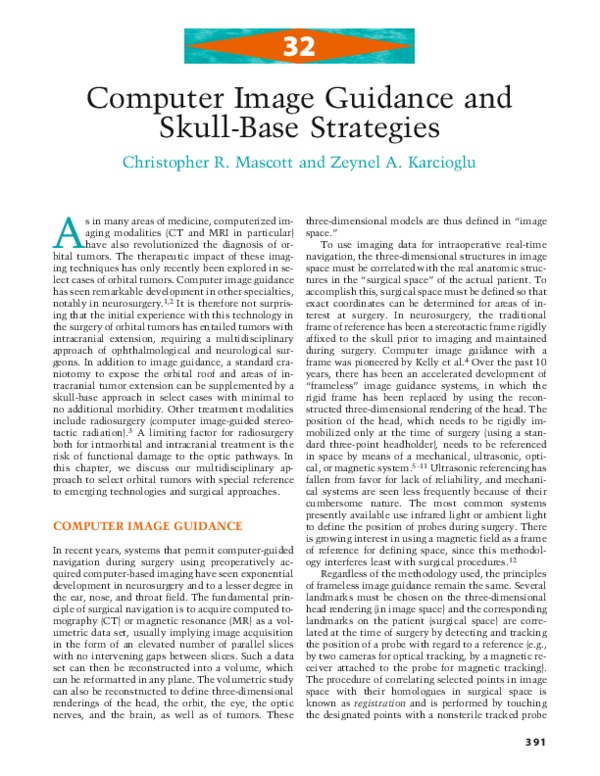 Pdf Computer Image Guidance And Skull Base Strategies Zeynel