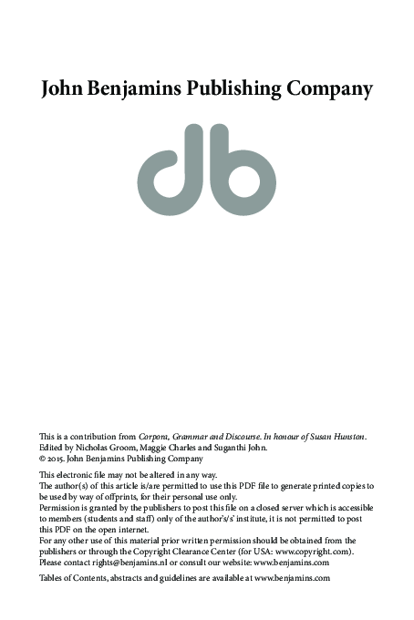 (PDF) Using COBUILD grammar patterns for a large-scale analysis of verb ...
