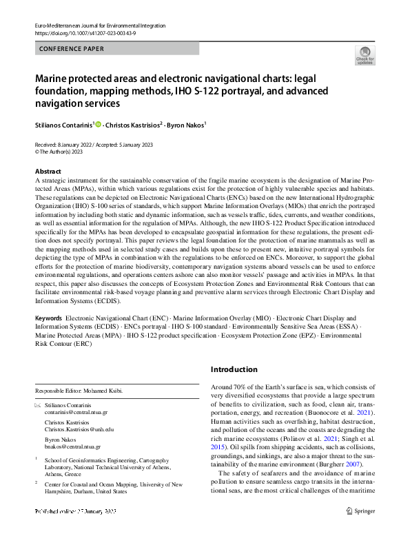(PDF) Marine protected areas and electronic navigational charts: legal ...
