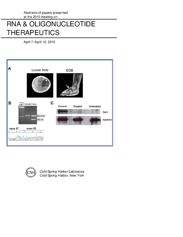 (PDF) Rna & Oligonucleotide Therapeutics
