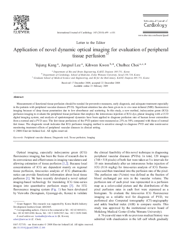(PDF) Application of novel dynamic optical imaging for evaluation of ...