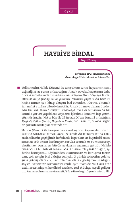 (PDF) HAYRİYE BİRDAL