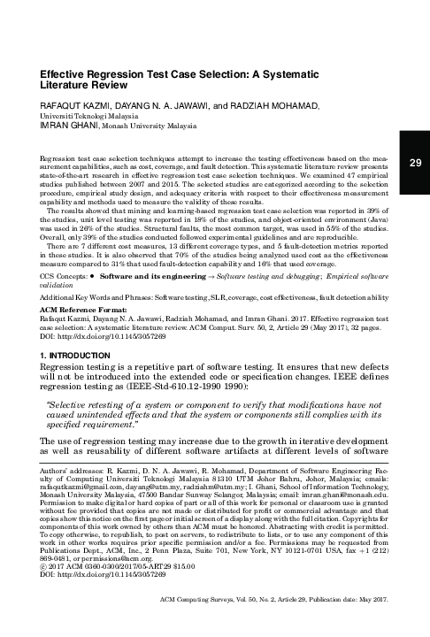 (PDF) Effective Regression Test Case Selection (PDF) Effective Regression Test Case Selection