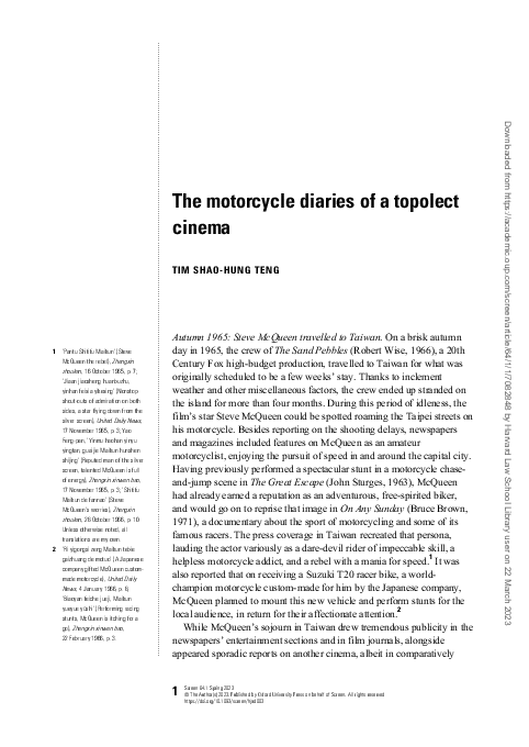 (PDF) The Motorcycle Diaries of a Topolect Cinema