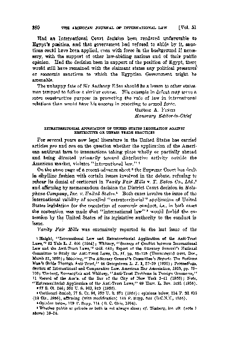 (PDF) Extraterritorial Application of United States Legislation Against ...