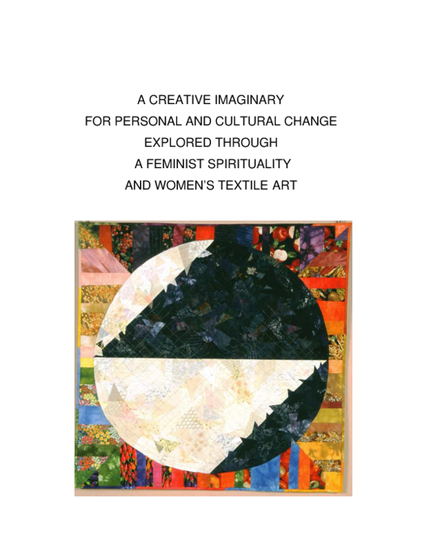 (PDF) A CREATIVE IMAGINARY FOR PERSONAL AND CULTURAL CHANGE EXPLORED ...