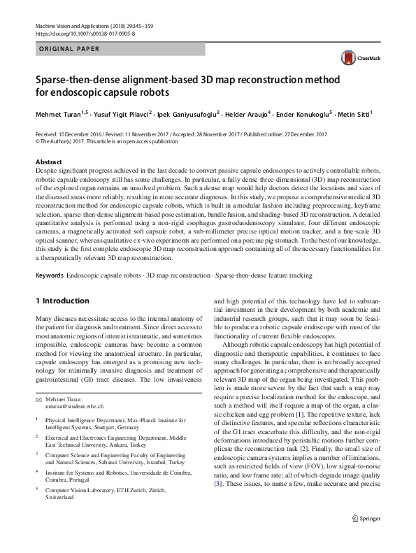 Pdf Sparse Then Dense Alignment Based 3d Map Reconstruction Method