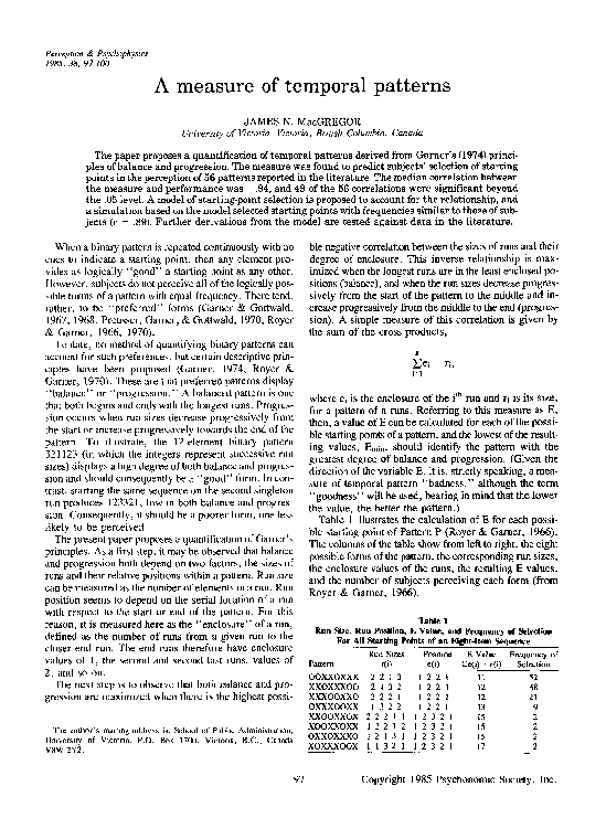 (PDF) A measure of temporal patterns
