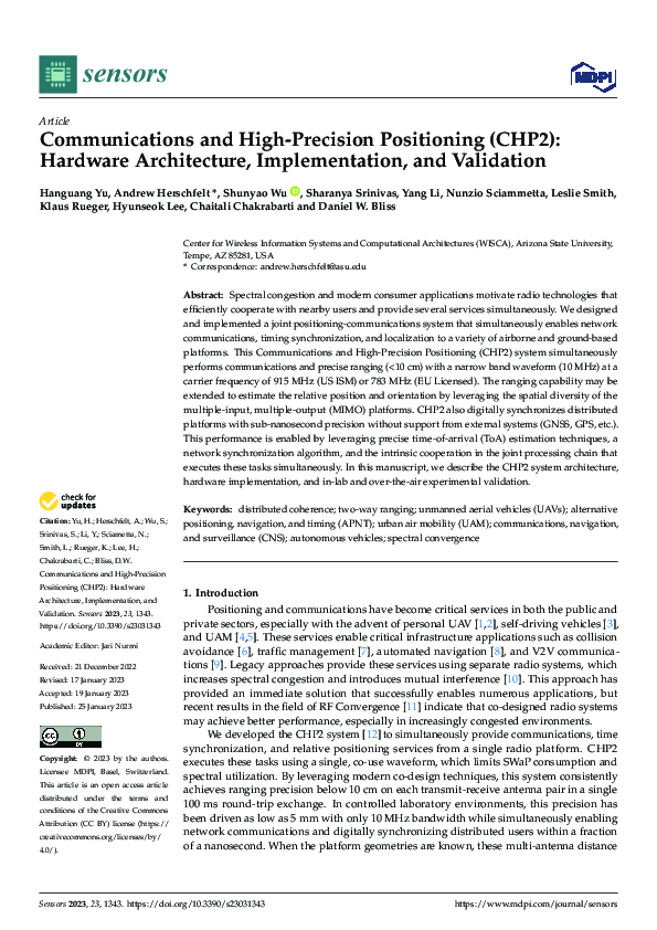 (PDF) Communications and High-Precision Positioning (CHP2): Hardware Architecture ...
