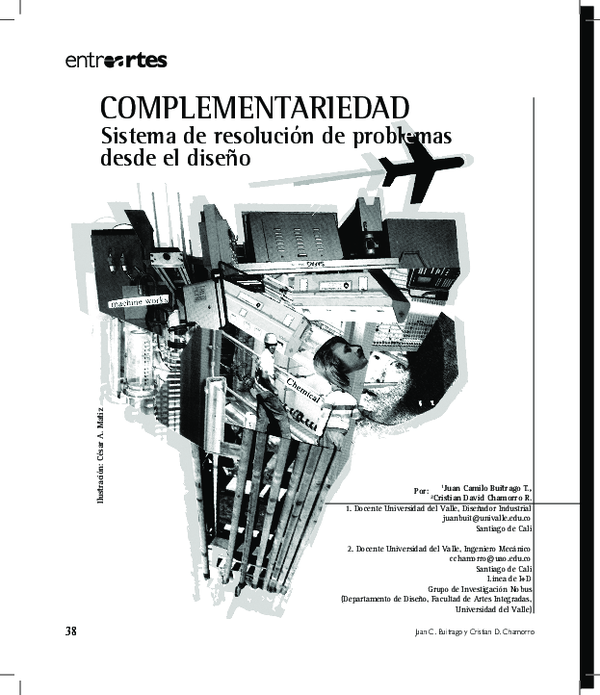 (PDF) Complementariedad: Sistema de resolución de problemas desde el diseño