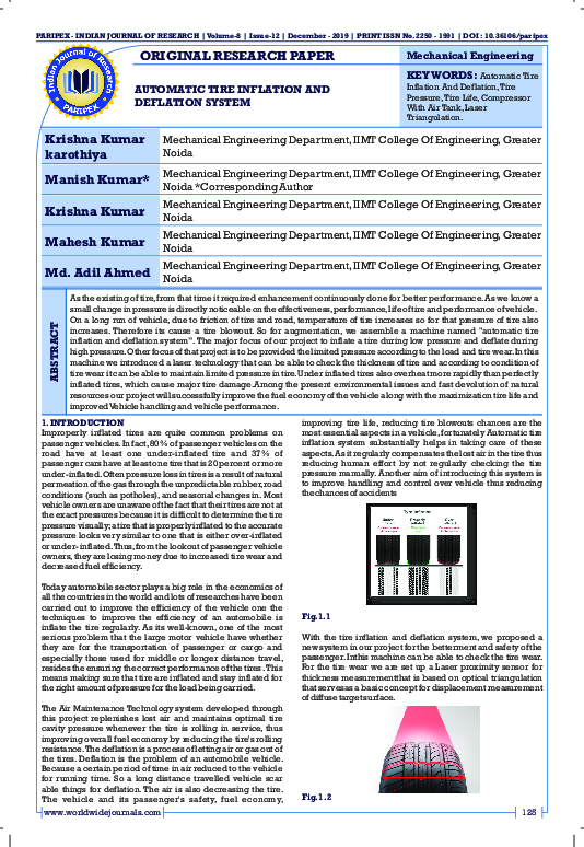(PDF) Automatic Tire Inflation and Deflation System